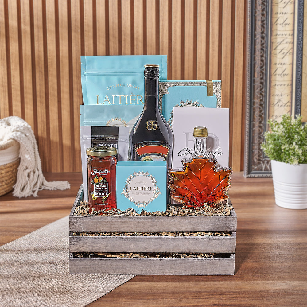 The Classy Gourmet Gift Basket – Liquor gift baskets – Toronto delivery ...