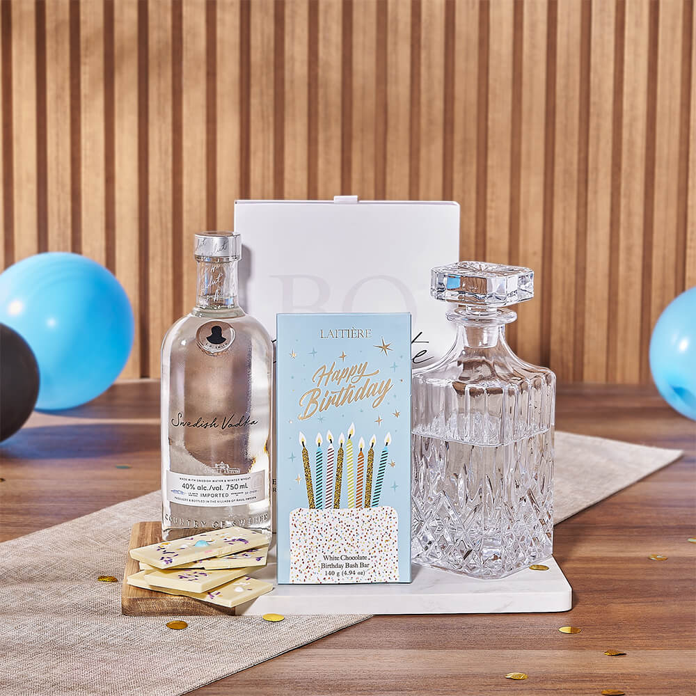 Birthday Decanter Gift Set – Liquor gift baskets – Toronto delivery ...