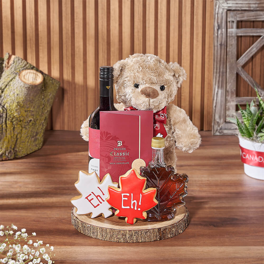 Wine & Teddy Canada Day Gift – Canada Day gift baskets – Toronto ...