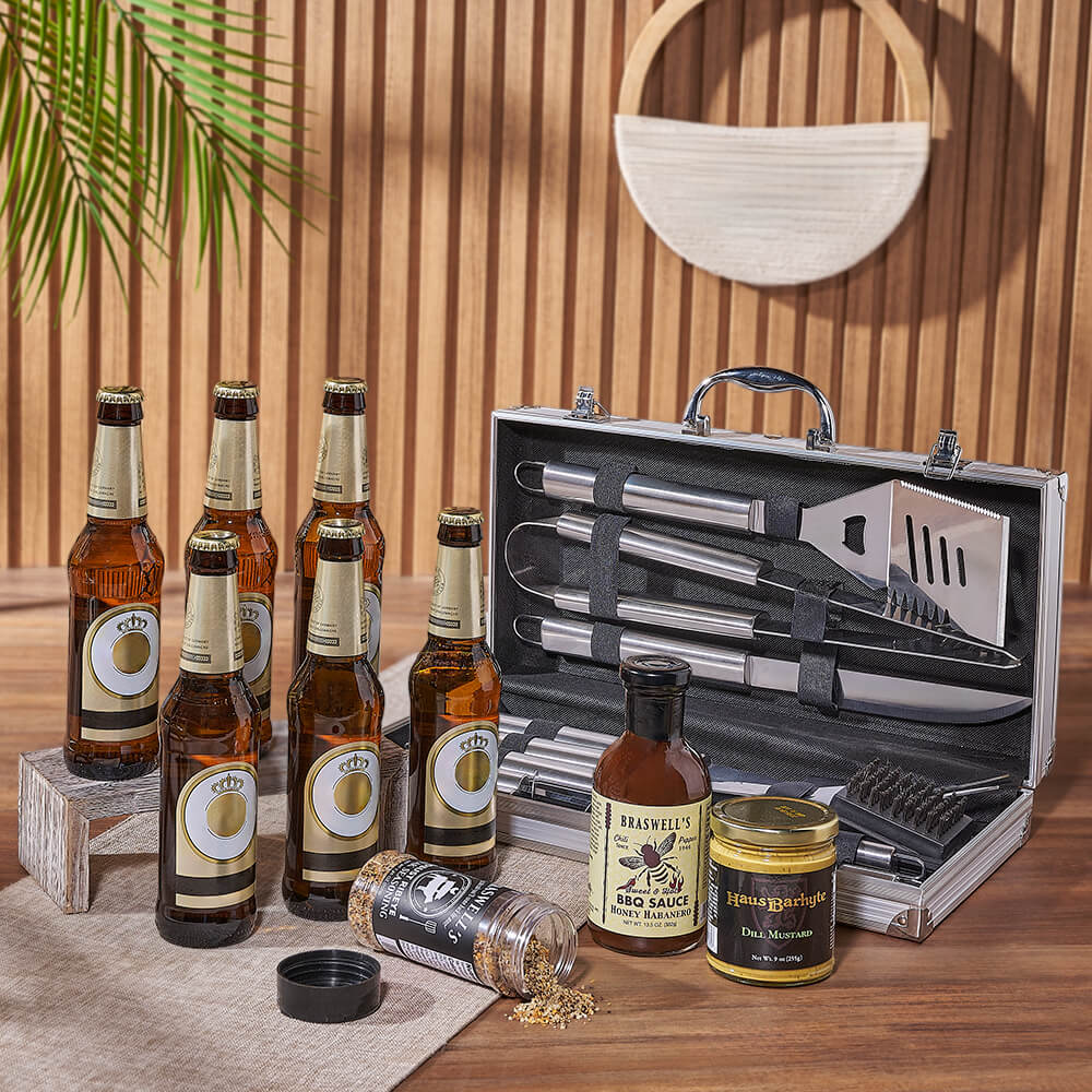 Zesty Barbeque Grill Gift Set with Beer – Beer gift baskets – Toronto ...